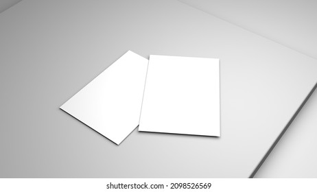 3d Rendering Background Poster A5 Mockup Stock Illustration 2098526569 ...