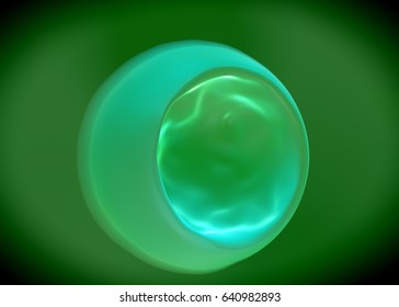 Cell Light Green Background Stock Illustration 307317980