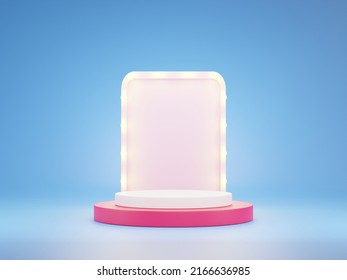 3d Rendering Base Presenting Product Beautiful Stock Illustration ...