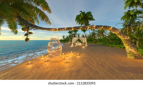 3d Rendering Beach Tent Stock Illustration 2112833393 | Shutterstock
