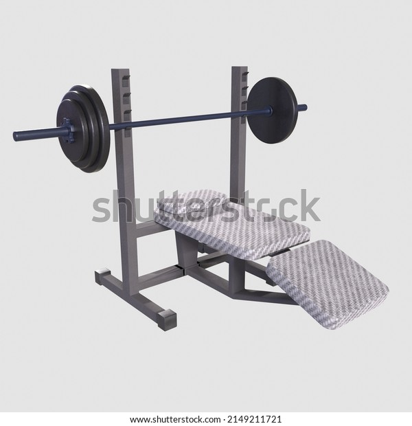 3d Rendering Bench Press Stock Illustration 2149211721 | Shutterstock