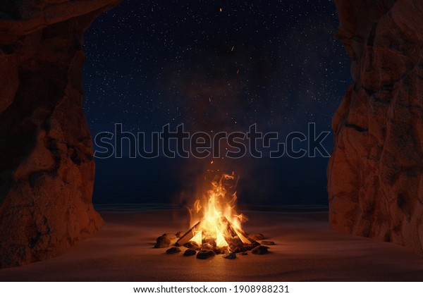 1,177 Campfire In Cave Images, Stock Photos & Vectors | Shutterstock