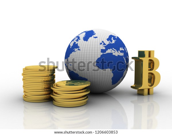 3d Rendering Bitcoin Sign Stock Illustration 1206603853 | Shutterstock