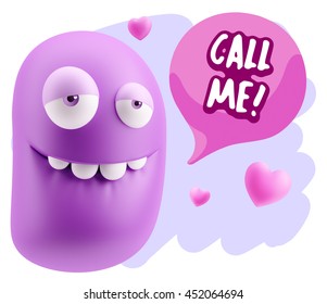 3d Rendering Biting Lip Emoticon Face: ilustración de stock 452064694 ...