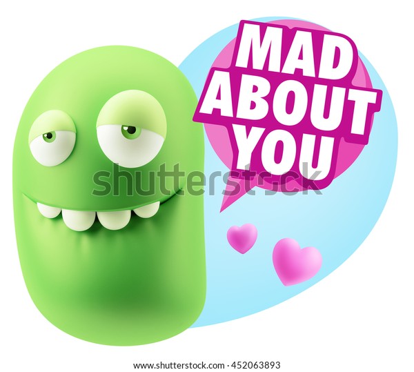 3d Rendering Biting Lip Emoticon Face Stock Illustration 452063893 ...