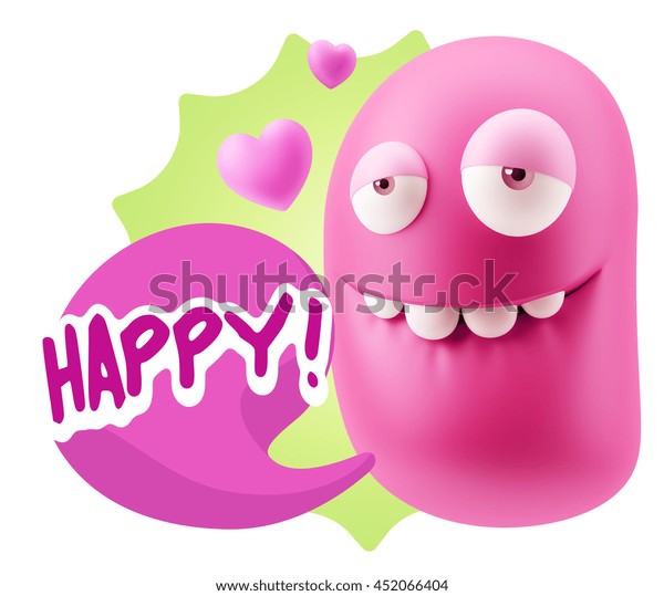 3d Rendering Biting Lip Emoticon Face Stock Illustration 452066404 ...