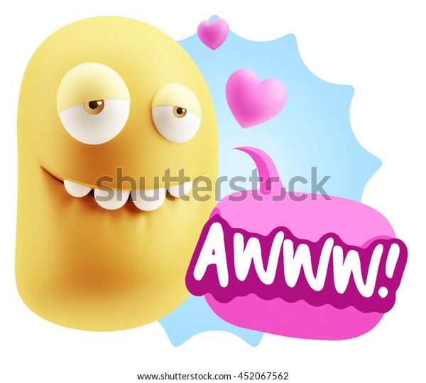 3d Rendering Biting Lip Emoticon Face Stock Illustration 452067562 ...