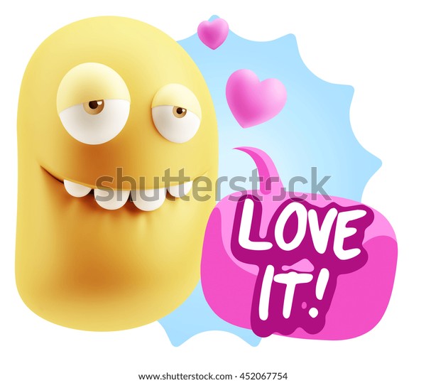3d Rendering Biting Lip Emoticon Face Stock Illustration 452067754 ...