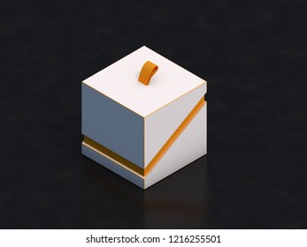3d Rendering Blank Boxes Isolated On Stock Illustration 1216255516 ...