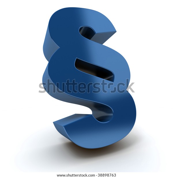 3d Rendering Blue Paragraph Symbol Stock Illustration 38898763 ...