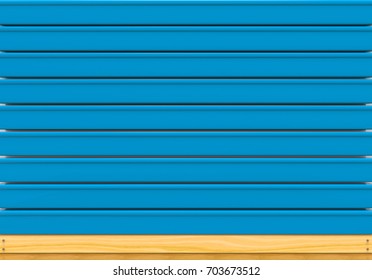 3d Rendering Blue Plastic Stacks Wall Stock Illustration 703673512 ...