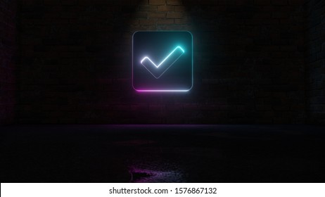 3,010 Neon check mark Images, Stock Photos & Vectors | Shutterstock