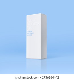 3d Rendering Box Mockup Isolated Stock Illustration 1736164442 ...