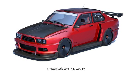 3d Rendering Simple Red Car Model 스톡 일러스트 521322868 | Shutterstock
