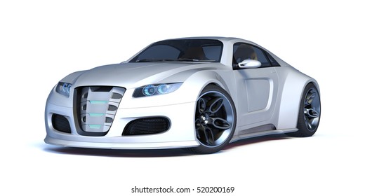 Hybrid Sports Car Original Car Design Stock Illustration 79170850