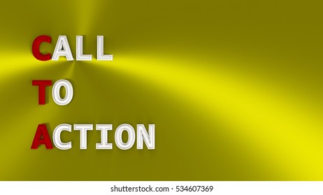 3d Rendering Business Concept Cta Acronym Stock Illustration 534607369 ...