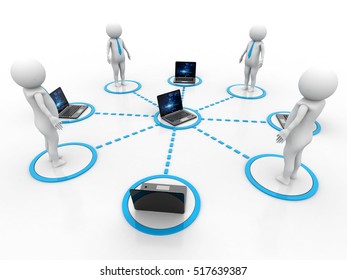 3d Rendering Business Network Stock Illustration 517639387 | Shutterstock