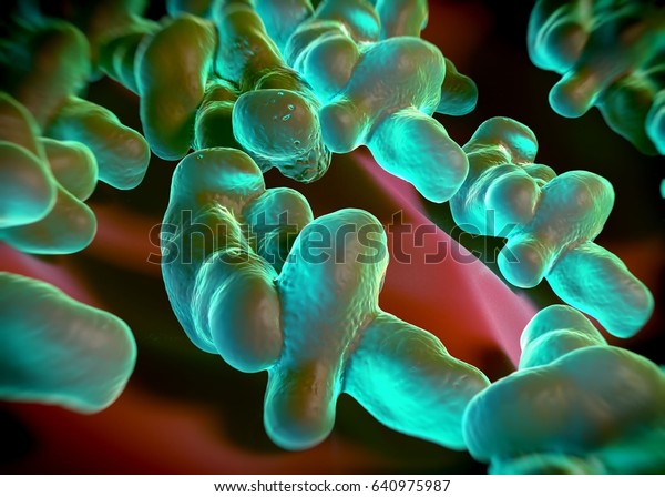 Ilustración de stock sobre 3d Rendering Campylobacter Jejuni Bacteria ...