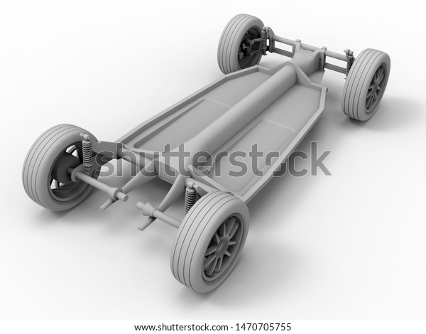 3d Rendering Car Grey Chassis Stock Illustration 1470705755 | Shutterstock