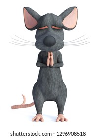 3d Rendering Cartoon Mouse Standing Doing 스톡 일러스트 1296908518 | Shutterstock