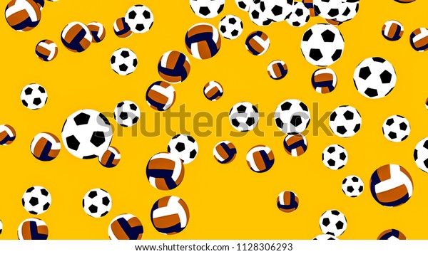 3d Rendering Cartoon Shading Object Falling Stock Illustration ...