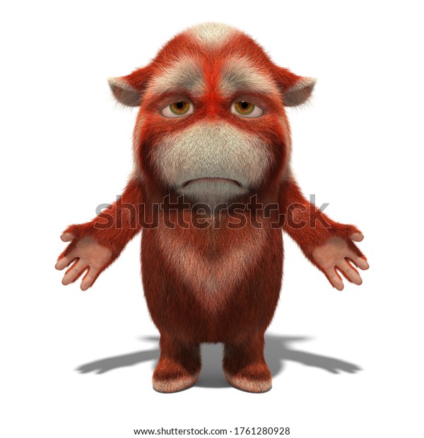 3d Rendering Cartoon Troll Model Stock Illustration 1761280928 ...