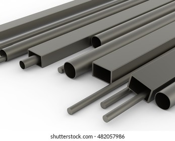 3d Rendering Circular Pipes Square Pipes Stock Illustration 482057986