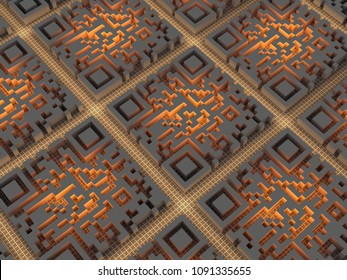 3d Rendering City Qr Code Stock Illustration 1091335655 | Shutterstock