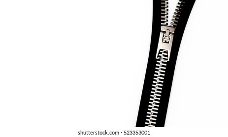 3d Rendering Close Zipper Texture On Stock Illustration 524576284