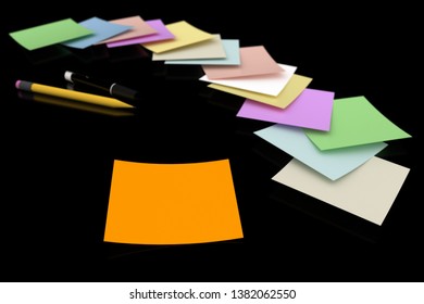 Laptop Full Colorful Sticky Note Paper Stock Photo 1056610643 ...
