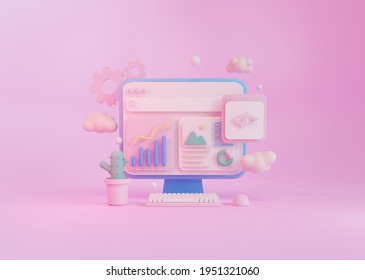 3d Rendering Computer Illustration Programming Flat Stock Illustration ...