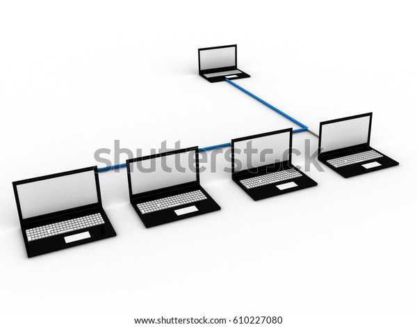 3d Rendering Computer Network Stock Illustration 610227080 | Shutterstock