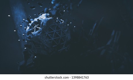 3d Rendering Conceptual Formless Monster Awaken Stock Illustration ...