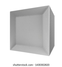 3d Rendering Concrete Cube Isolated Stock Illustration 1430302820 ...
