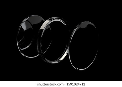 3d Rendering Convex Concave Lenses On Stock Illustration 1591024912 ...