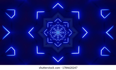 3d Rendering Cool Star Shaped Lights Stock Illustration 1784620247 ...