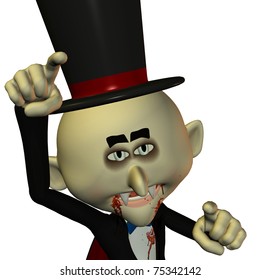3d Rendering Count Dracula Illustration Comic Stock Illustration ...