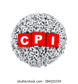 3d Rendering Cpi Cubes Boxes Inside Stock Illustration 284101559 ...