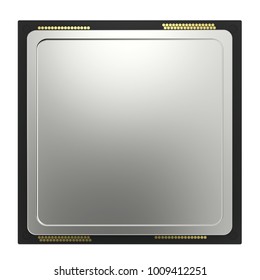 3d Rendering Cpu Chip Microchip Isolated Stock Illustration 607605458 ...