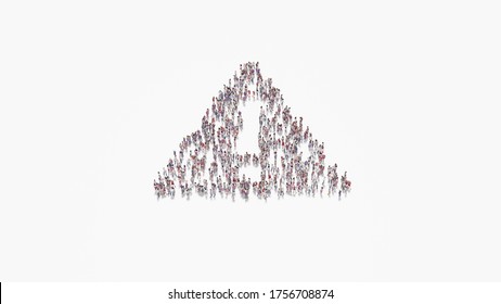3d Rendering Crowd Different People Shape Stock Illustration 1756708874 ...