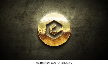 3d Rendering Cryptocurrency Ecash Coin On Stock Illustration 2180325095 ...