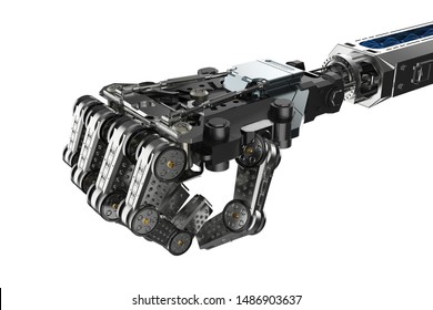 Robot Hand Made Machine Part Isolated Stock Photo (Edit Now) 440563306