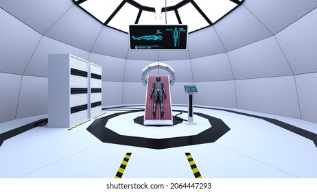 3d Rendering Cyborg Laboratory Stock Illustration 2064447293 | Shutterstock