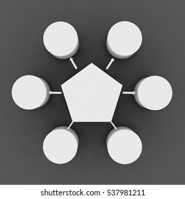 3d Rendering Cylinder Process Concept Info Stock Illustration 537981211 ...