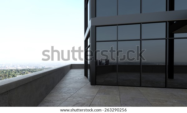 3d Rendering Dark Blank Exterior Scene Stock Illustration 263290256 ...