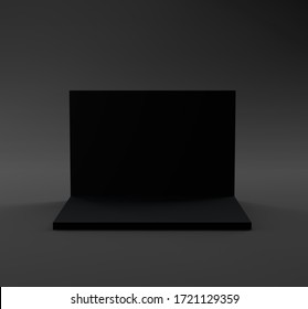 3d Rendering Dark Product Background Studio Stock Illustration ...