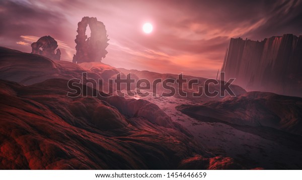 3d Rendering Dark Scary Hell Environment Stock Illustration 1454646659 ...