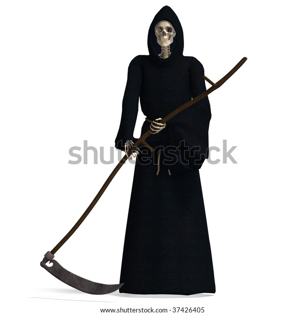 3d Rendering Deadly Reaper Clipping Path Stock Illustration 37426405 ...