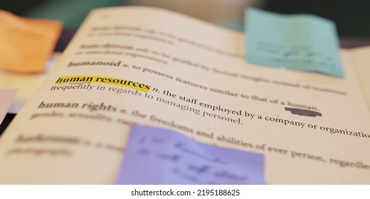 3d Rendering Definition Human Resources Dictionary Stock Illustration ...