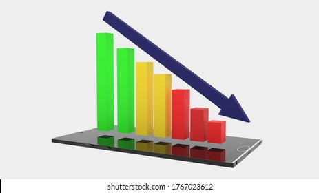 249 Descending graph 3d Images, Stock Photos & Vectors | Shutterstock